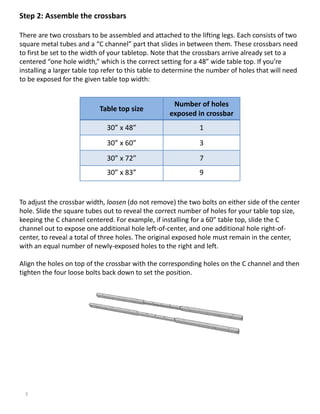 ThermoDesk ELITE Adjustable-Height Desk System - Installation and User ...