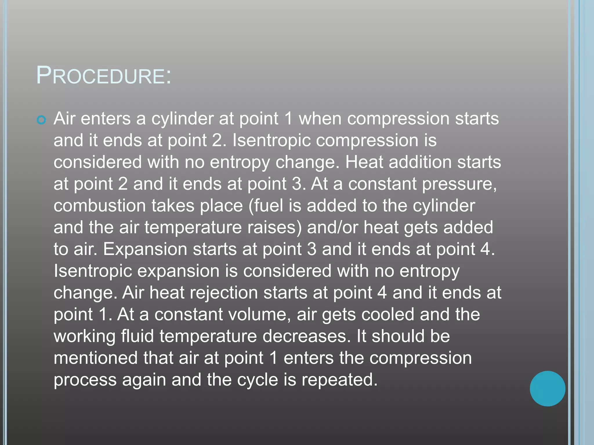 Thermodyamics: calculation of diesel cycle efficiency using EES ...