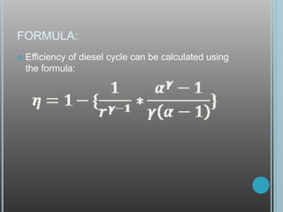 Thermodyamics: calculation of diesel cycle efficiency using EES ...