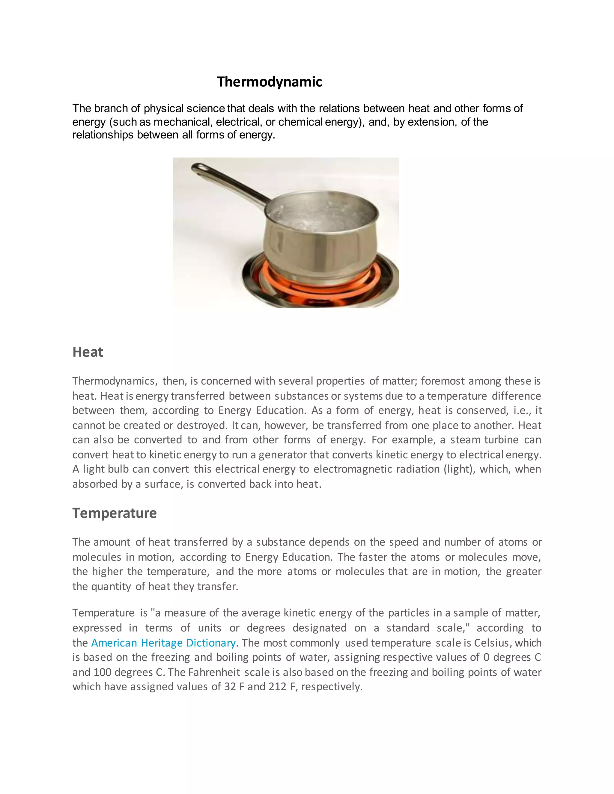 Thermodynamic and Fluids types | DOCX