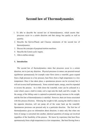 Thermodynamic Principal #chemical engineering microproject | PDF