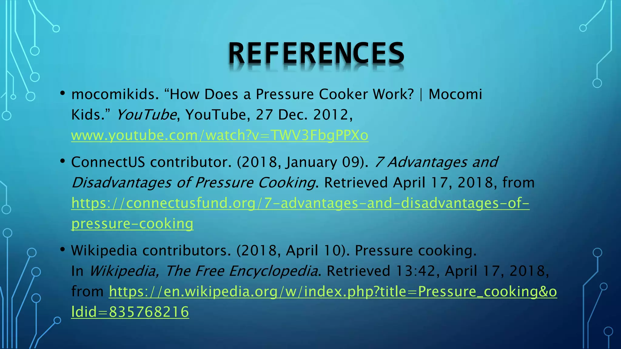 Thermodynamic application of pressure cooker | PPTX