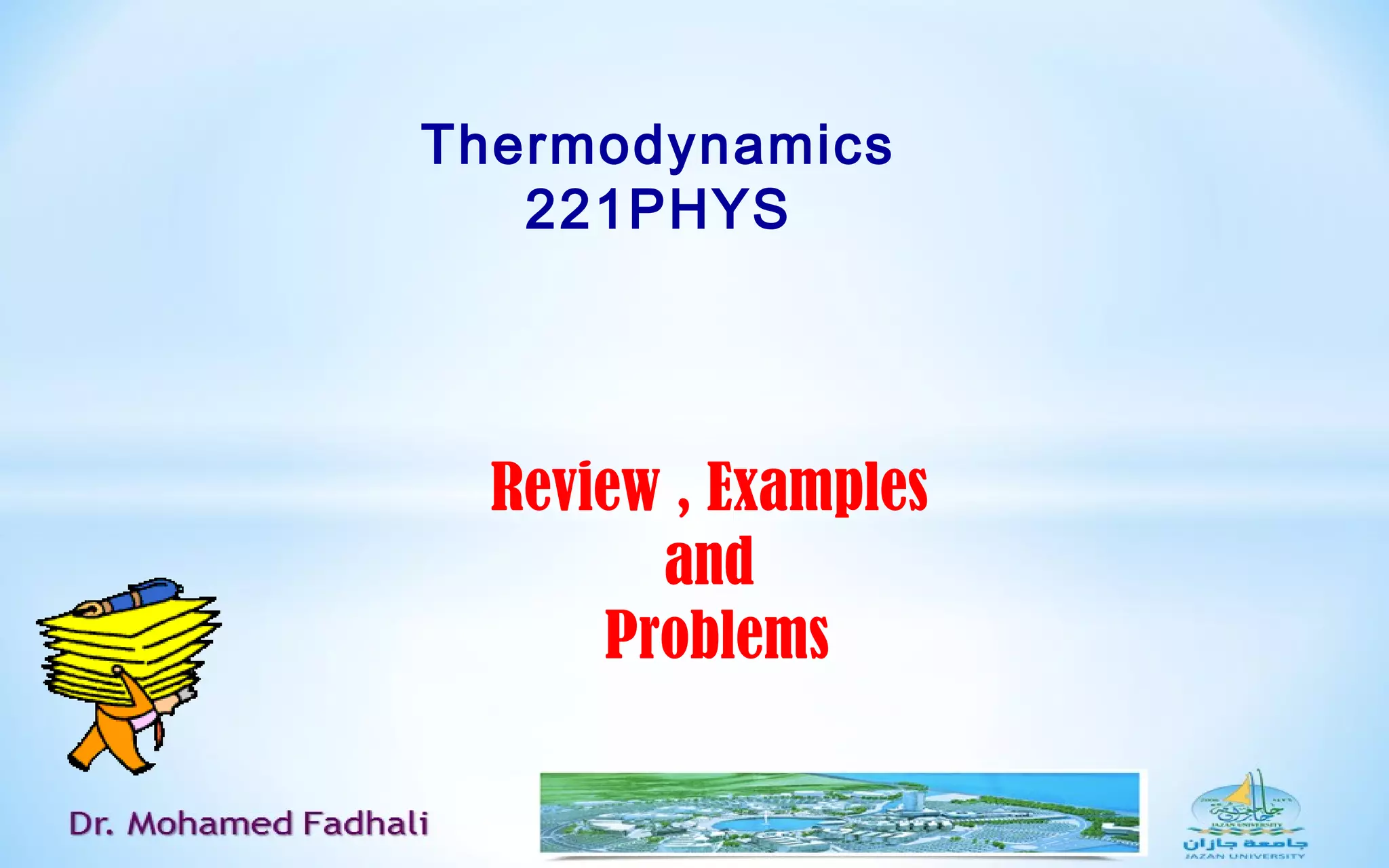 Thermodynamic, examples a | PPT