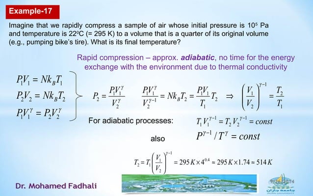 Thermodynamic, examples a | PPT