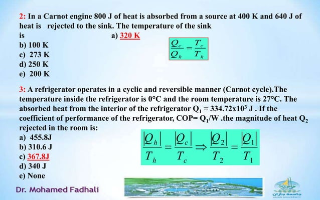 Thermodynamic, examples b | PPTX | Physics | Science