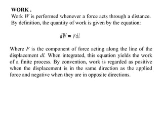 Thermodynamic lecture | PPTX