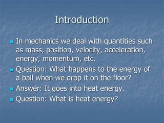 Introduction To Thermodynamics lecture01 | PPT