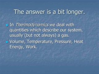 Introduction To Thermodynamics lecture01 | PPT