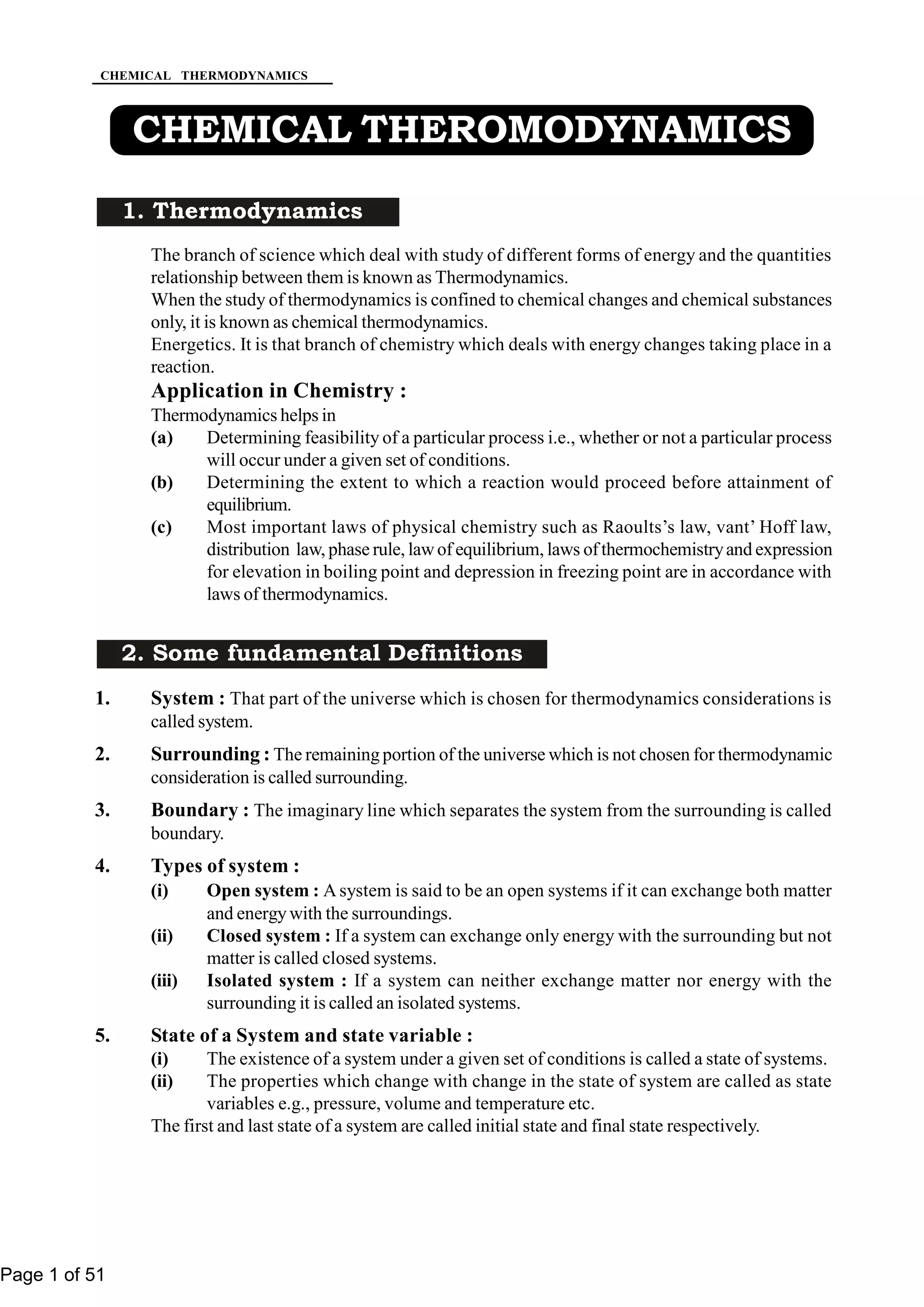Thermodynamics notes | PDF