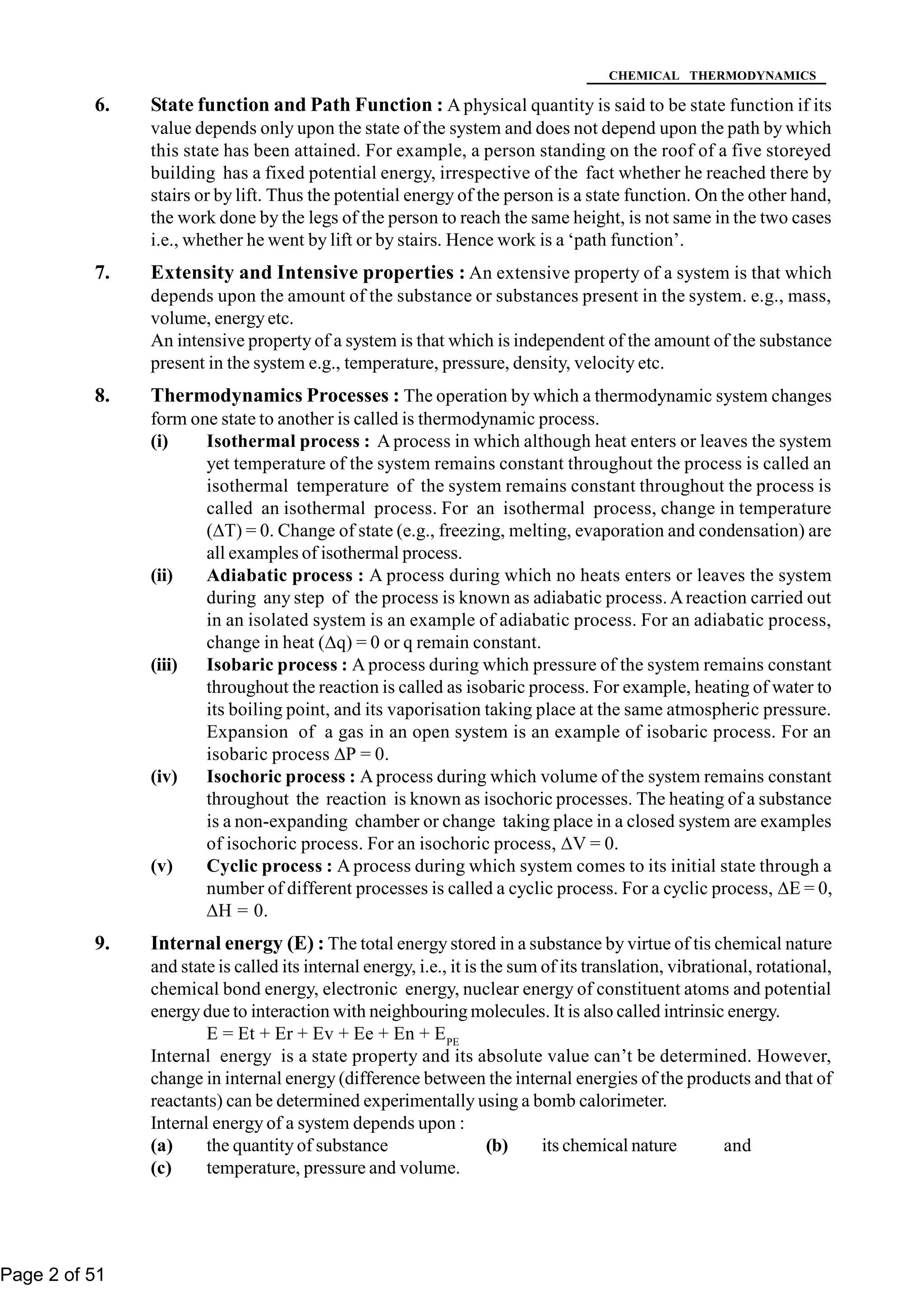 Thermodynamics notes | PDF