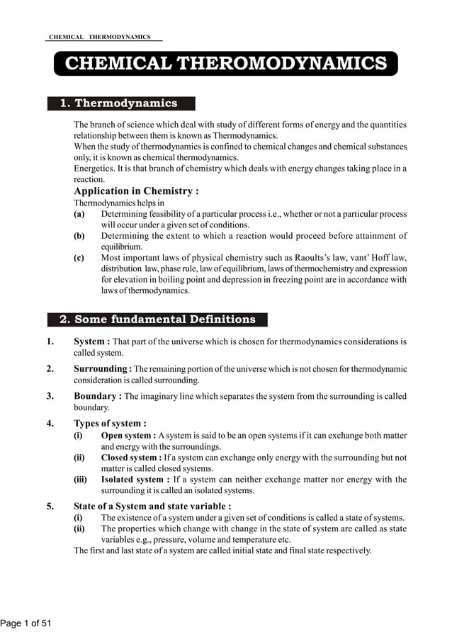 Thermodynamics notes | PDF
