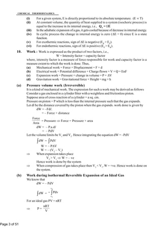 Thermodynamics notes | PDF