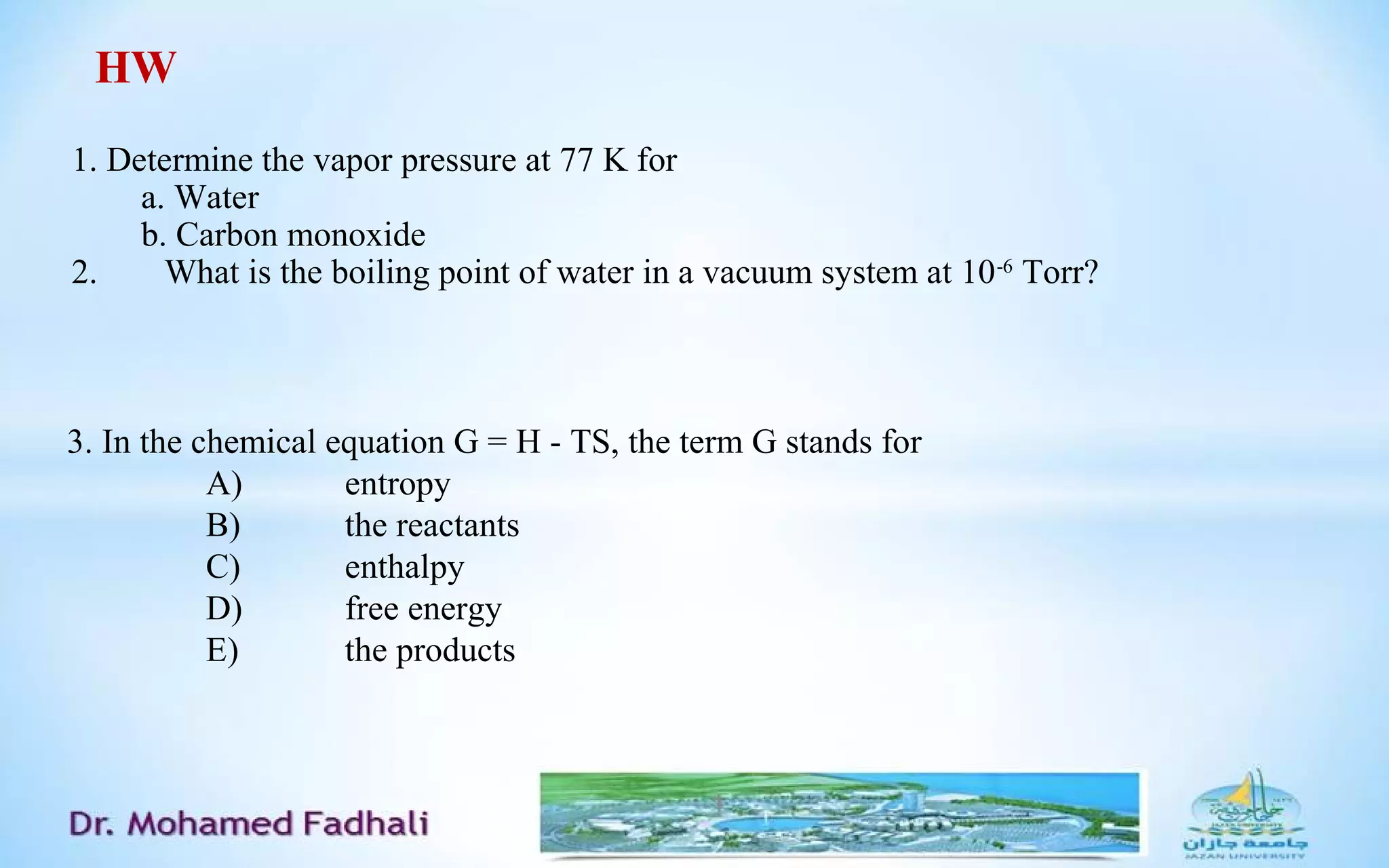 Thermodynamics, part 8 | PPT