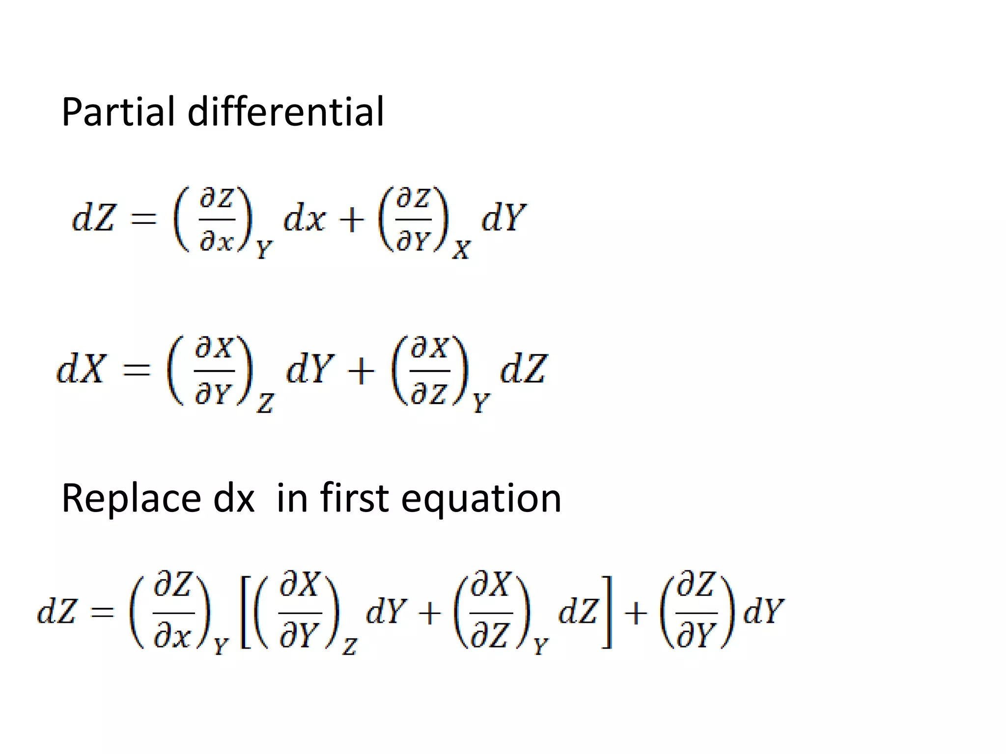 Thermodynamic partial diff | PPTX