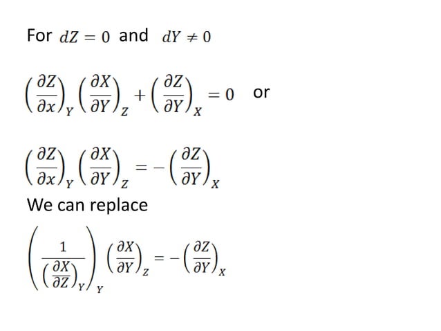 Thermodynamic partial diff | PPTX