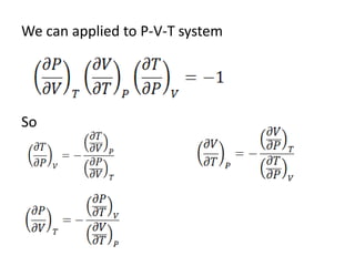 Thermodynamic partial diff | PPTX