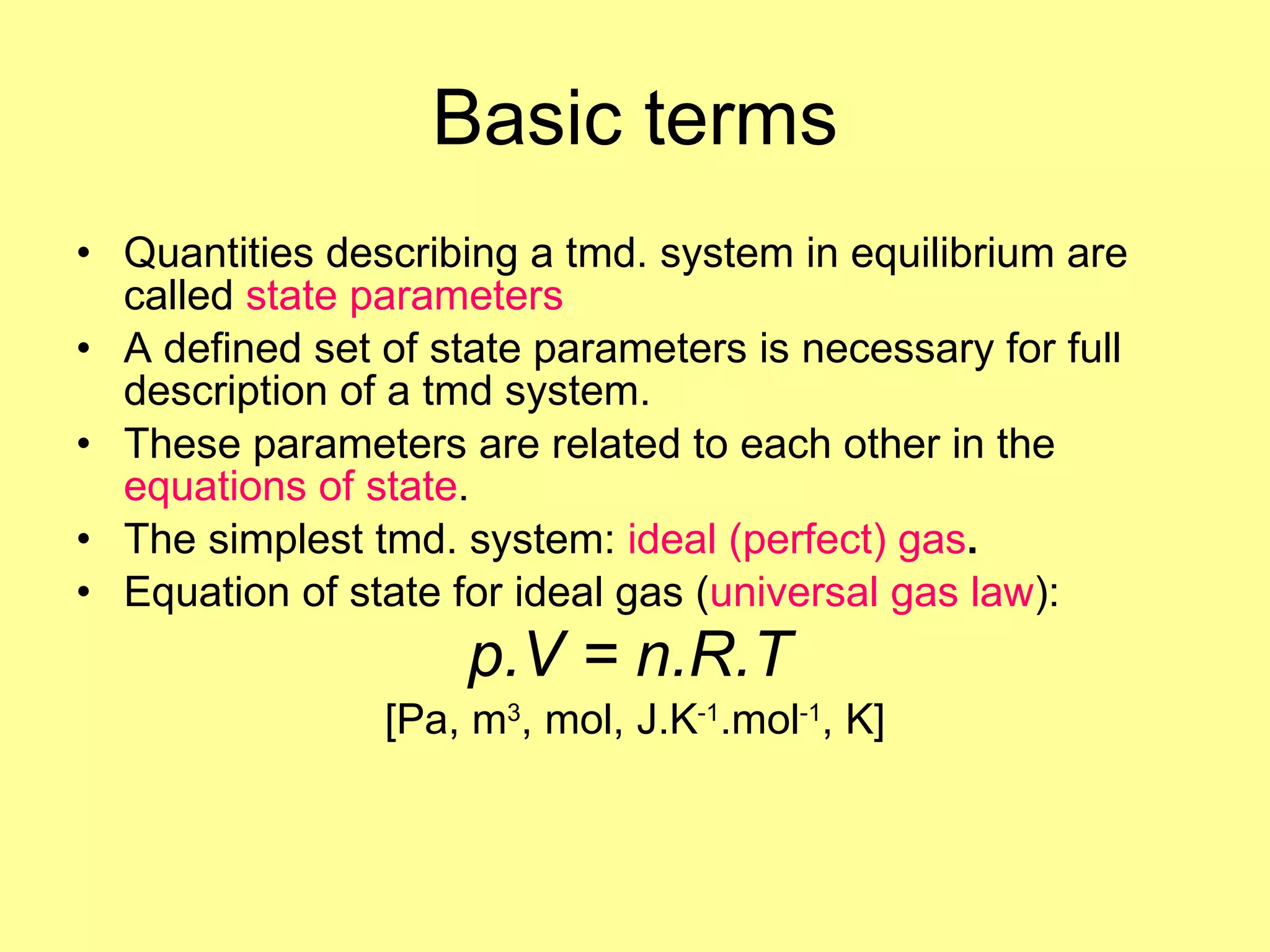 Thermodynamic principles fin | PPT