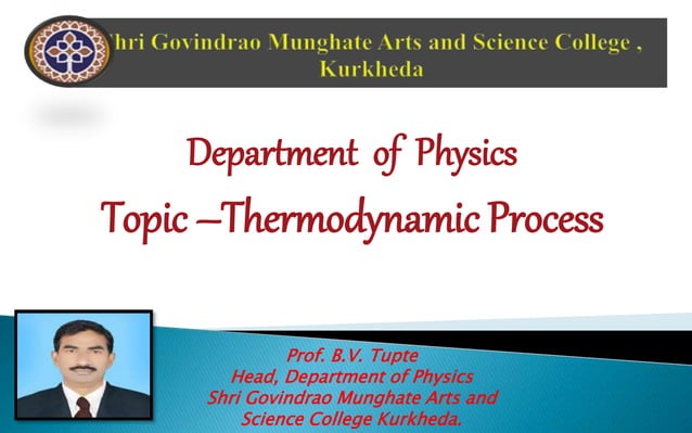 Thermodynamic Process.pptx | Chemistry | Science