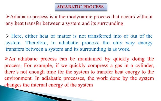 Thermodynamic Process.pptx | Chemistry | Science