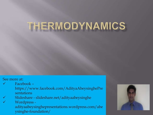 Thermodynamics | PPT