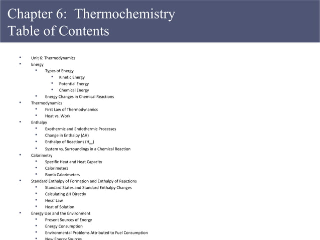 Thermochemistry | PPT