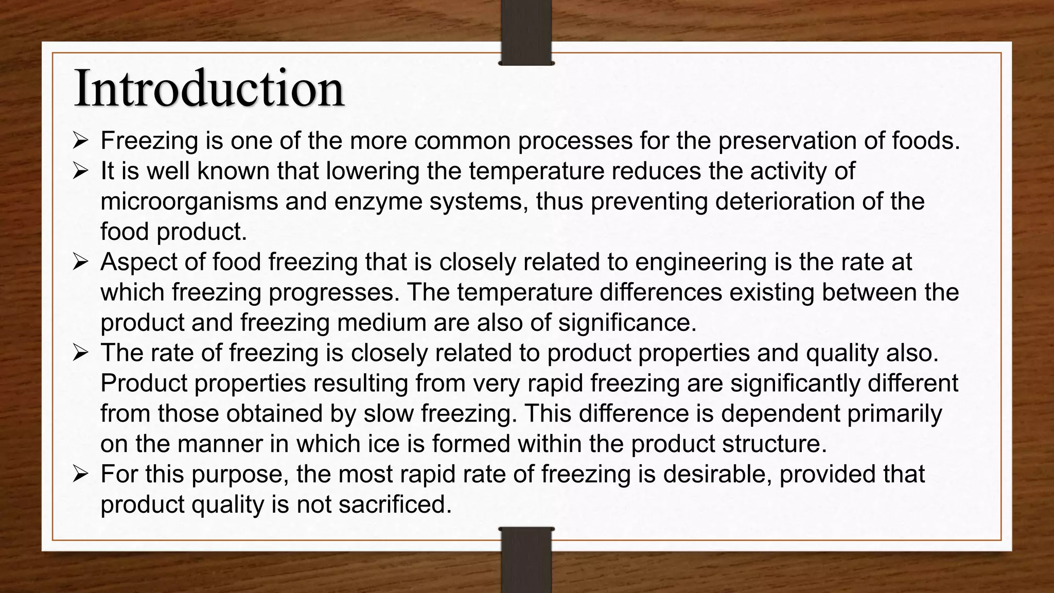 Thermodynamics of Food Freezing | PPTX