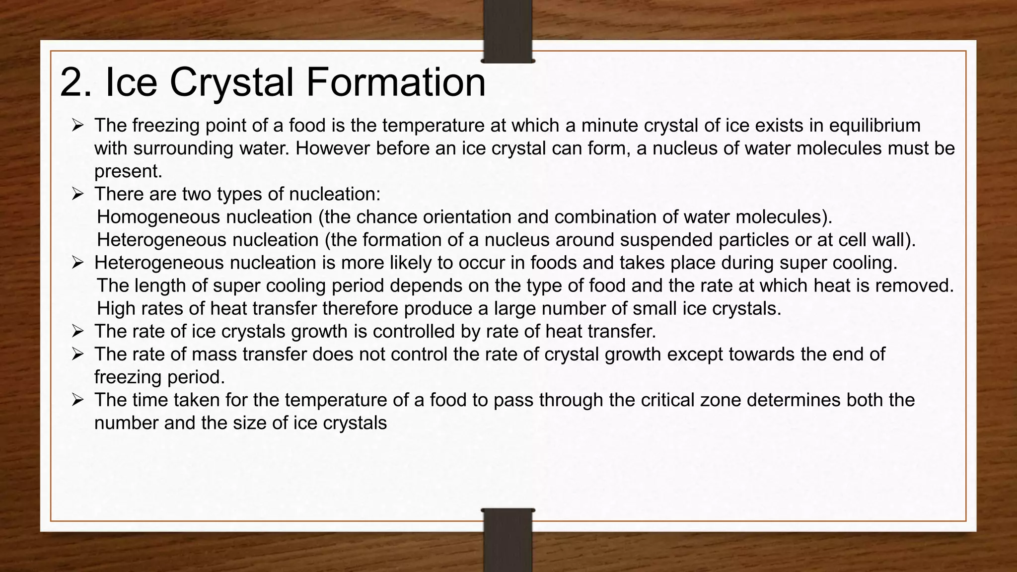 Thermodynamics of Food Freezing | PPTX