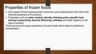 Thermodynamics of Food Freezing | PPTX