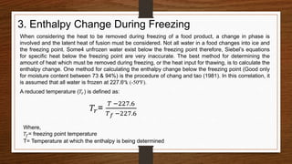Thermodynamics of Food Freezing | PPTX