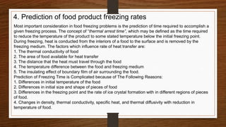 Thermodynamics of Food Freezing | PPTX