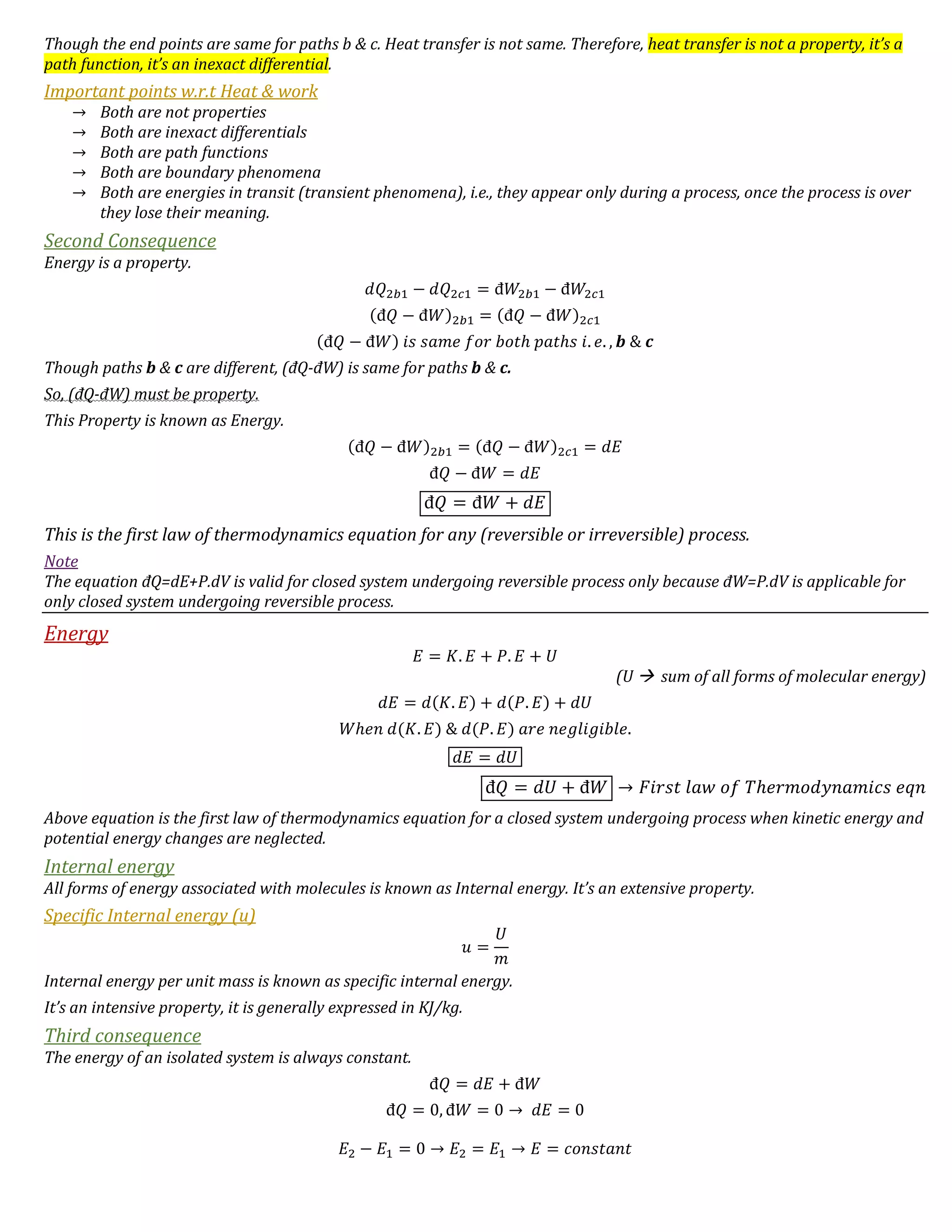thermodynamics notes for gate | PDF