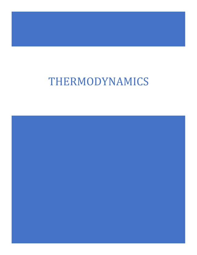 thermodynamics notes for gate | PDF | Chemistry | Science