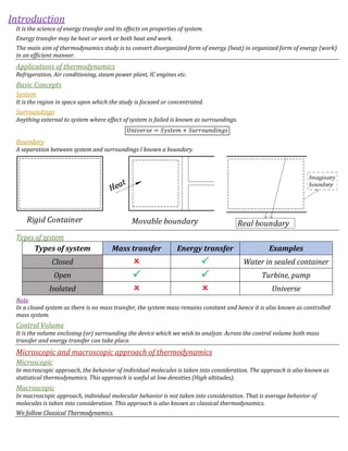 thermodynamics notes for gate | PDF
