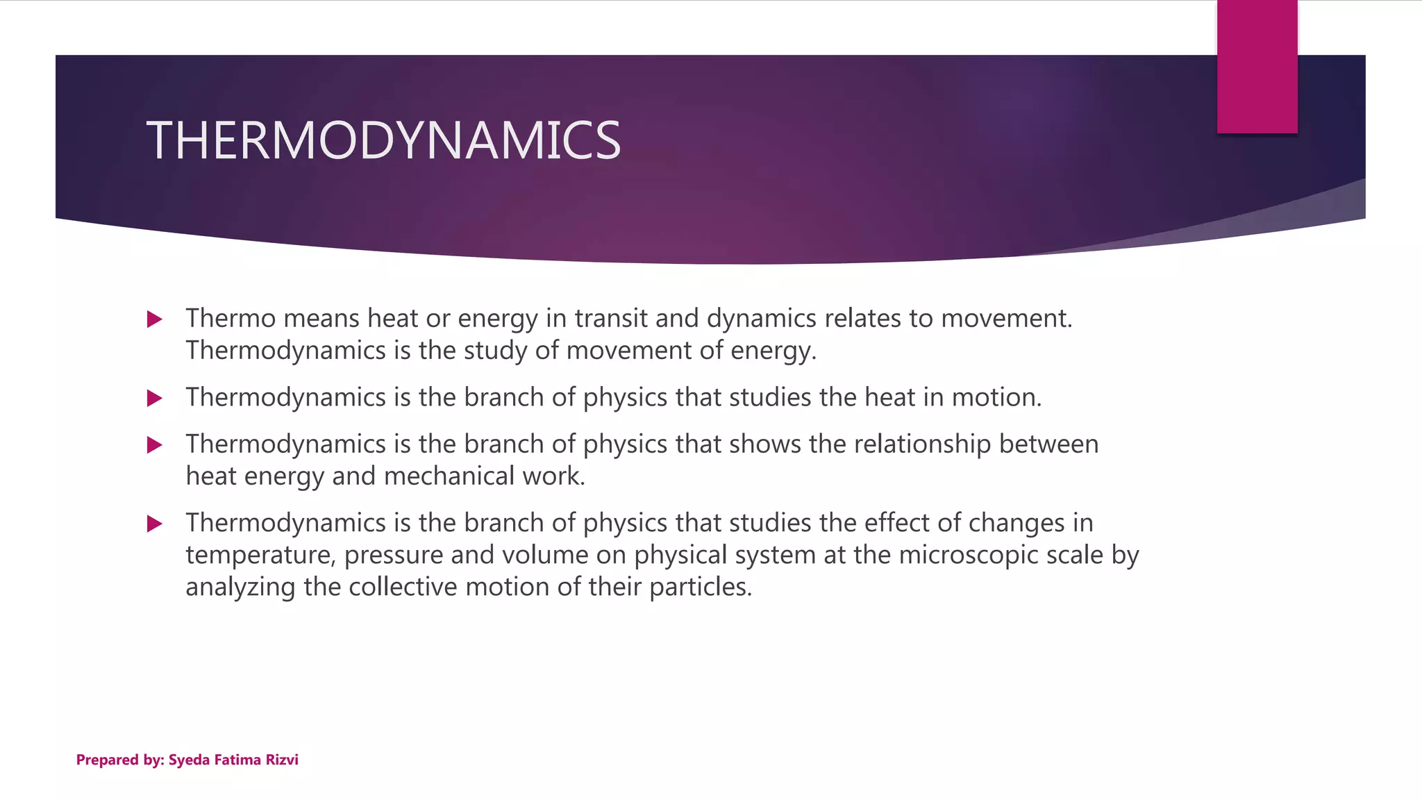 Thermodynamics | PPT