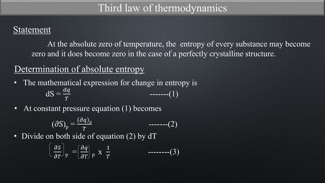 Thermodynamics III | PPTX