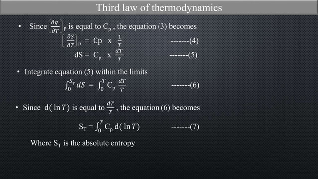 Thermodynamics III | PPTX