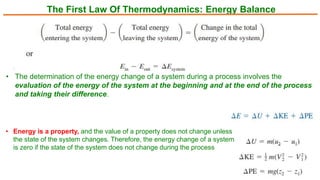 Thermodynamics - Lecture 3 - Energy, Energy Transfers and General ...