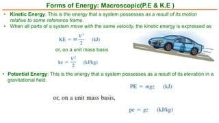 Thermodynamics - Lecture 3 - Energy, Energy Transfers and General ...