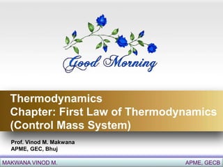 Thermodynamics 1 law-closed-system | PDF