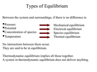 Quasi-static Processes and Equilibrium State | PPTX
