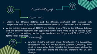 Thermodynamics analysis of diffusion in spark plasma sintering welding ...