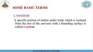 Thermodynamics (basic terms).pdf for the learners | PPT