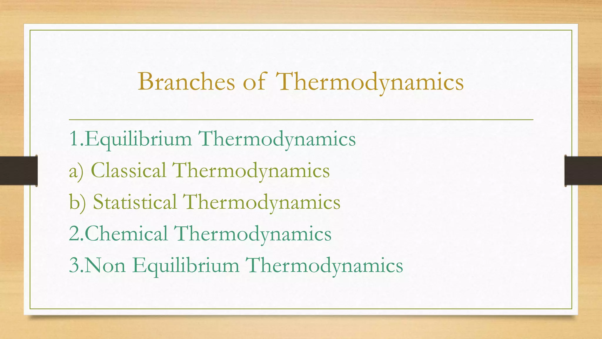First law of thermodynamics, temperature scales | PPTX
