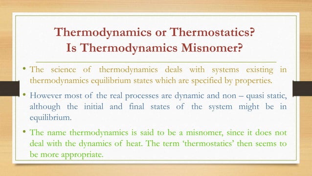 First law of thermodynamics, temperature scales | PPTX