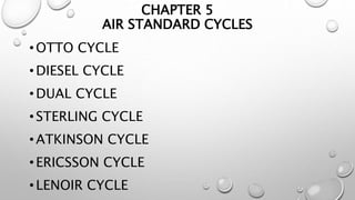 Air standard cycles | PPTX