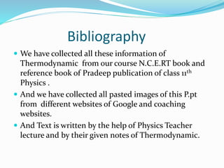 Thermodynamics class 11 | PPTX