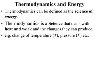 Thermodynamics concepts chapter one.pptx