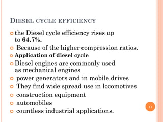 thermodynamics cycles,efficiency and applications | PDF