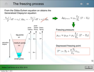 Thermodynamics of freezing soil | PDF