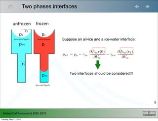 Thermodynamics of freezing soil | PDF